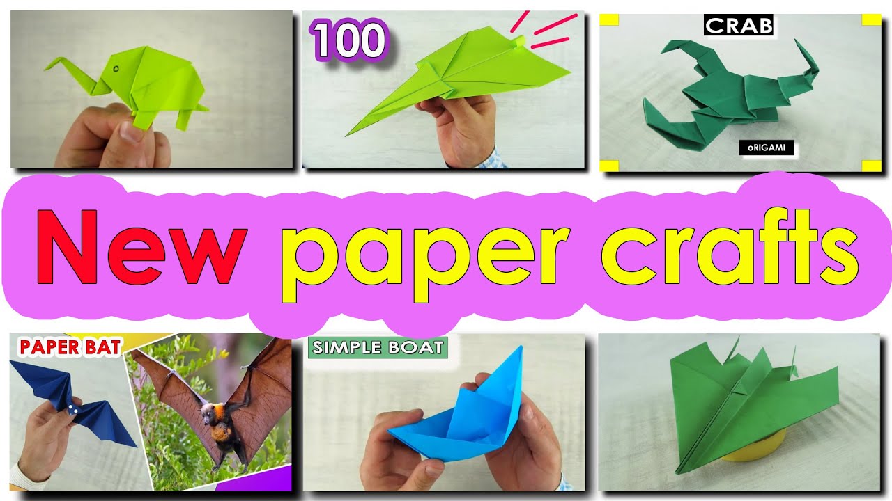 My new paper crafts / Origami - YouTube