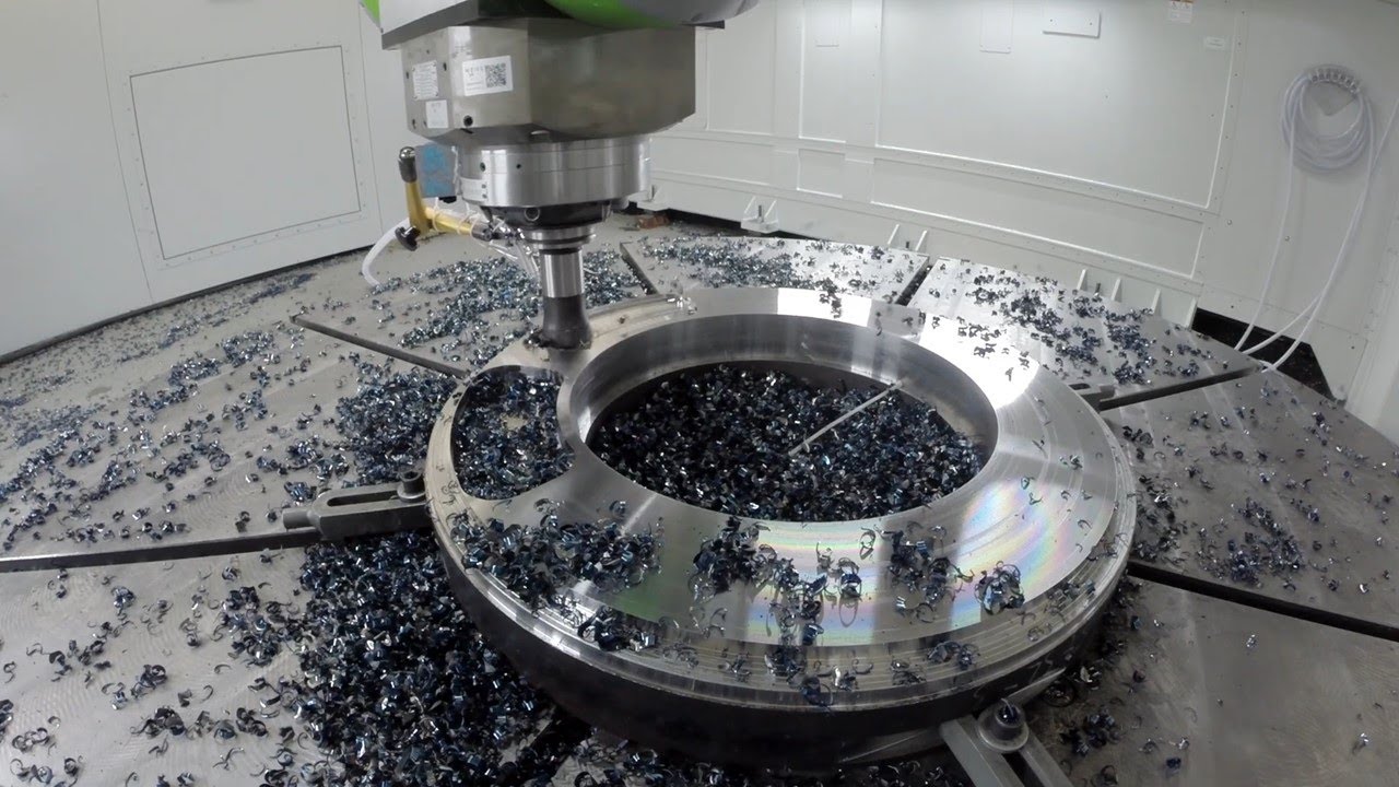 CNC Milling Turning Process ZIMMERMANN Milling Solutions - YouTube