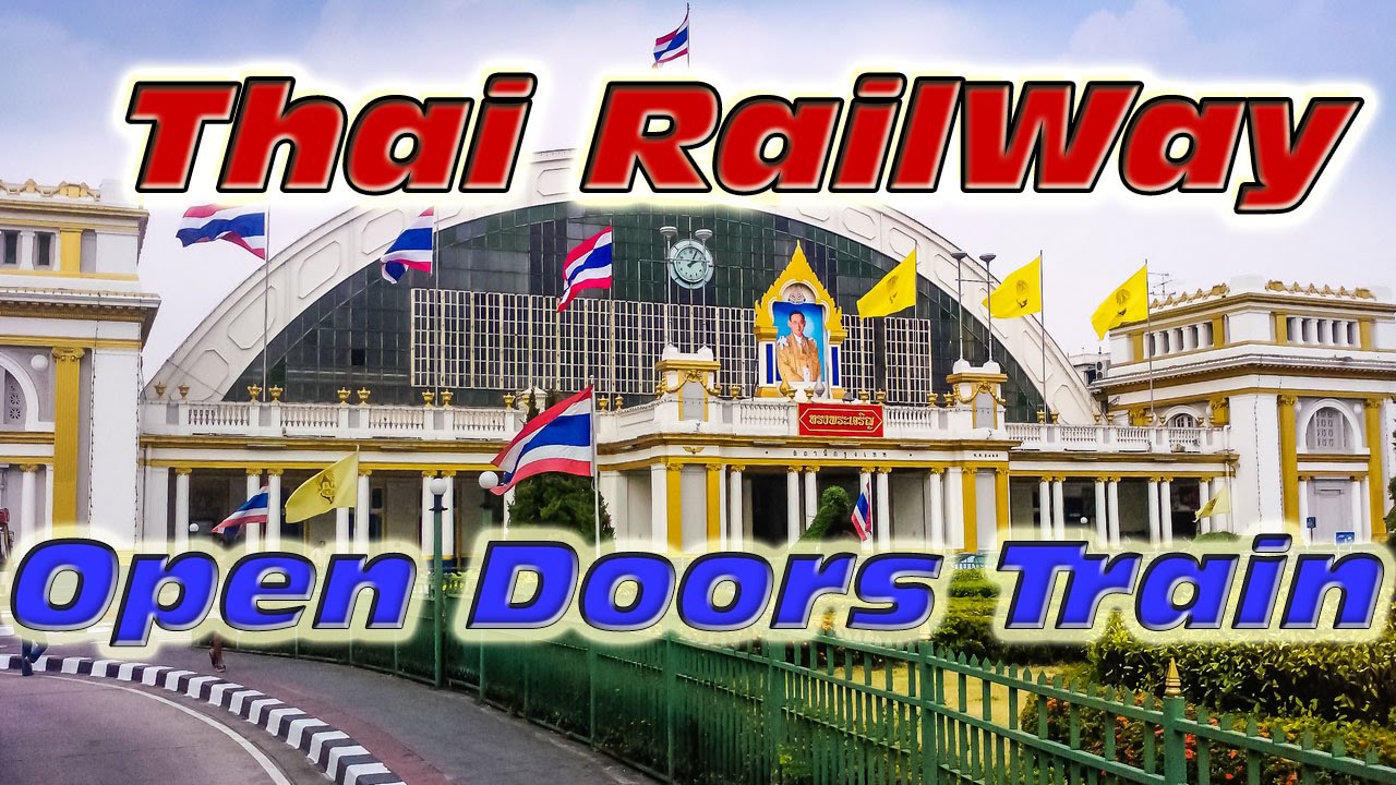 RailWay. Ride on the Thai Train 3rd class car / Поезд в Тайланде ...