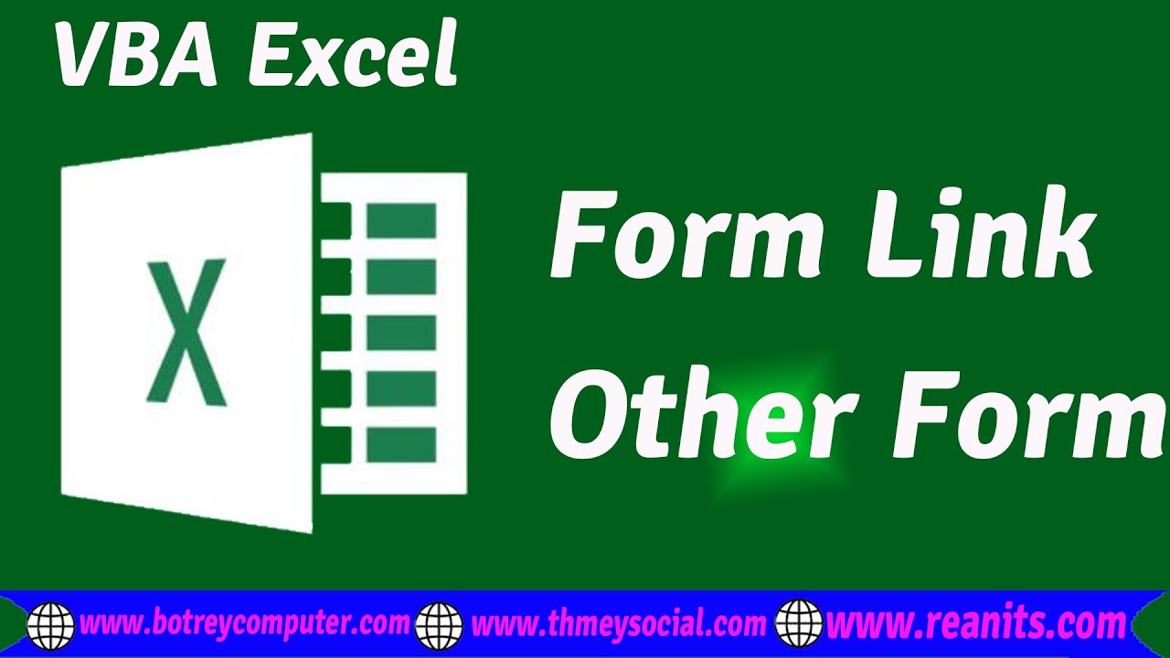Create Form Login Link Form other Form in VBA Excel - YouTube