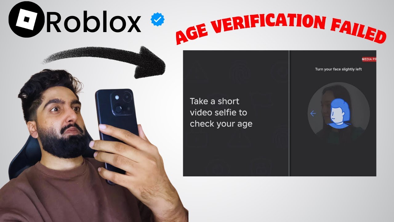 SELFIE AGE VERIFICATION IN ROBLOX NEW UPDATE - YouTube