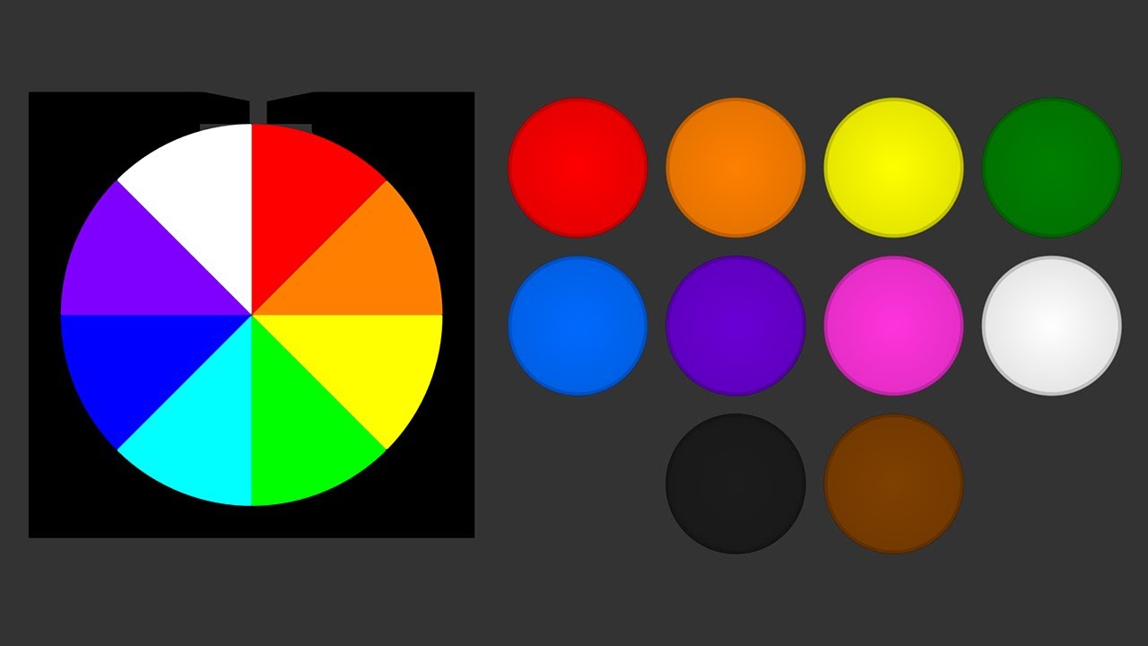 The Popular 10 Colors Marble Race in Algodoo - YouTube