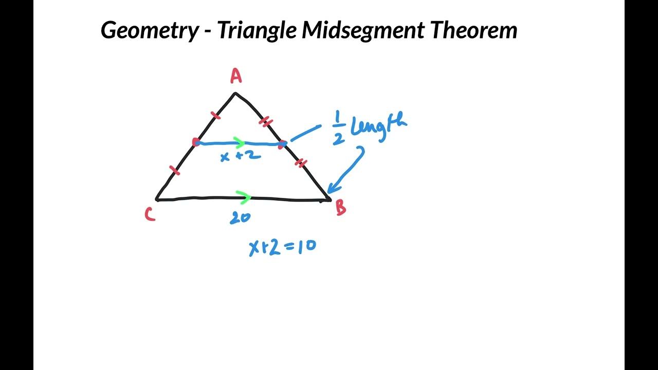 Geometry Triangle Midsegment Theorem - YouTube