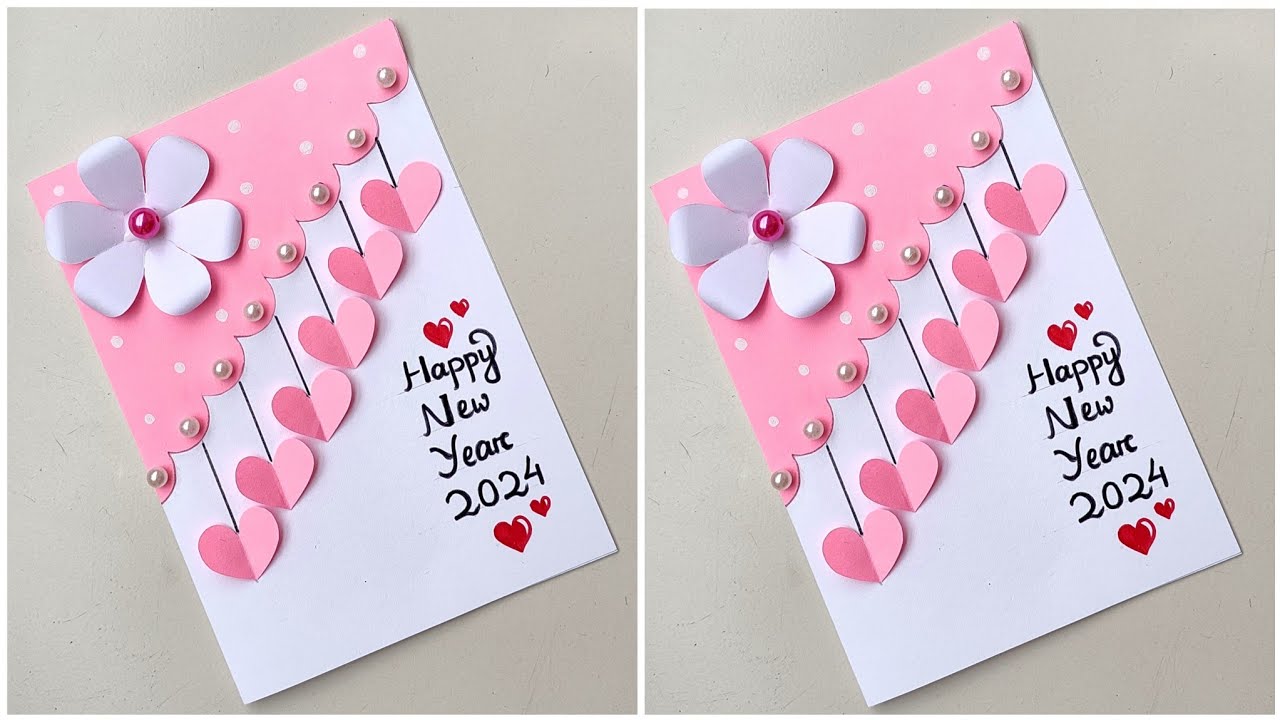 DIY Happy New Year Greeting Card/How to make New Year Greeting Card ...