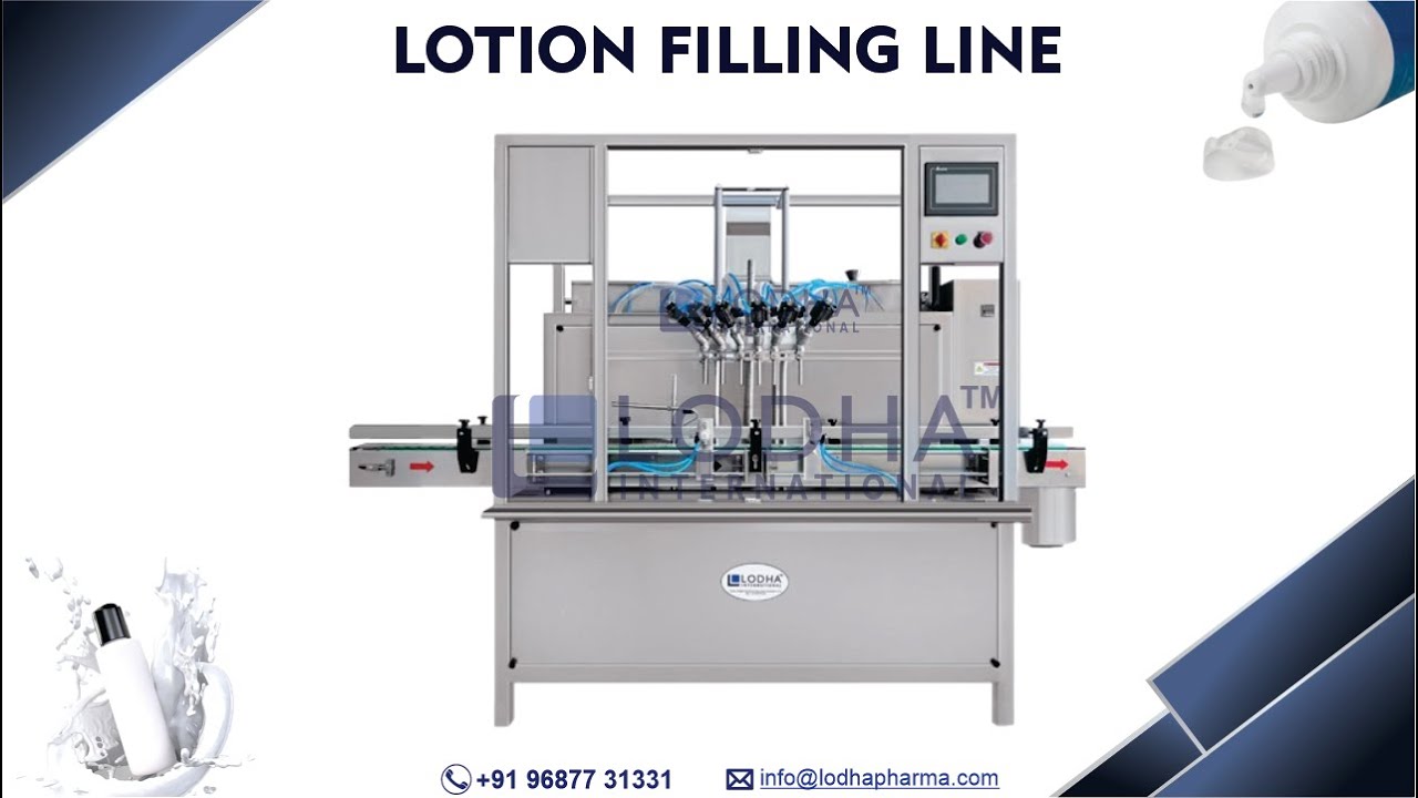 Cream Filling Line, Lotion Filling Line, - YouTube