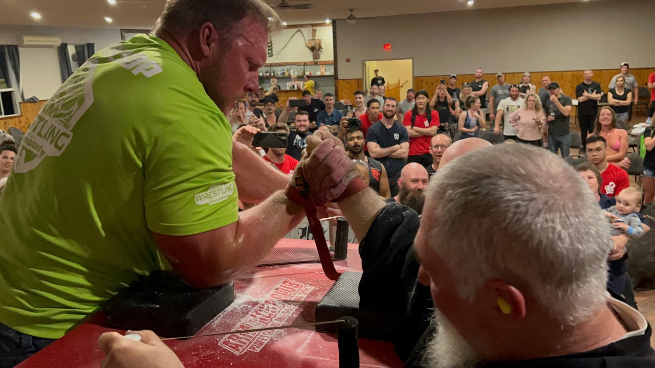 2022 Ontario Armwrestling Championships - Crazy George Iszakouits Vs ...
