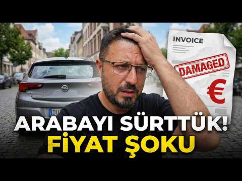 ALMANYA'DA KİRALADIĞIMIZ ARABAYI SÜRTTÜK.. UTANMASALAR ARABA ALDIRACAKLARDI..!