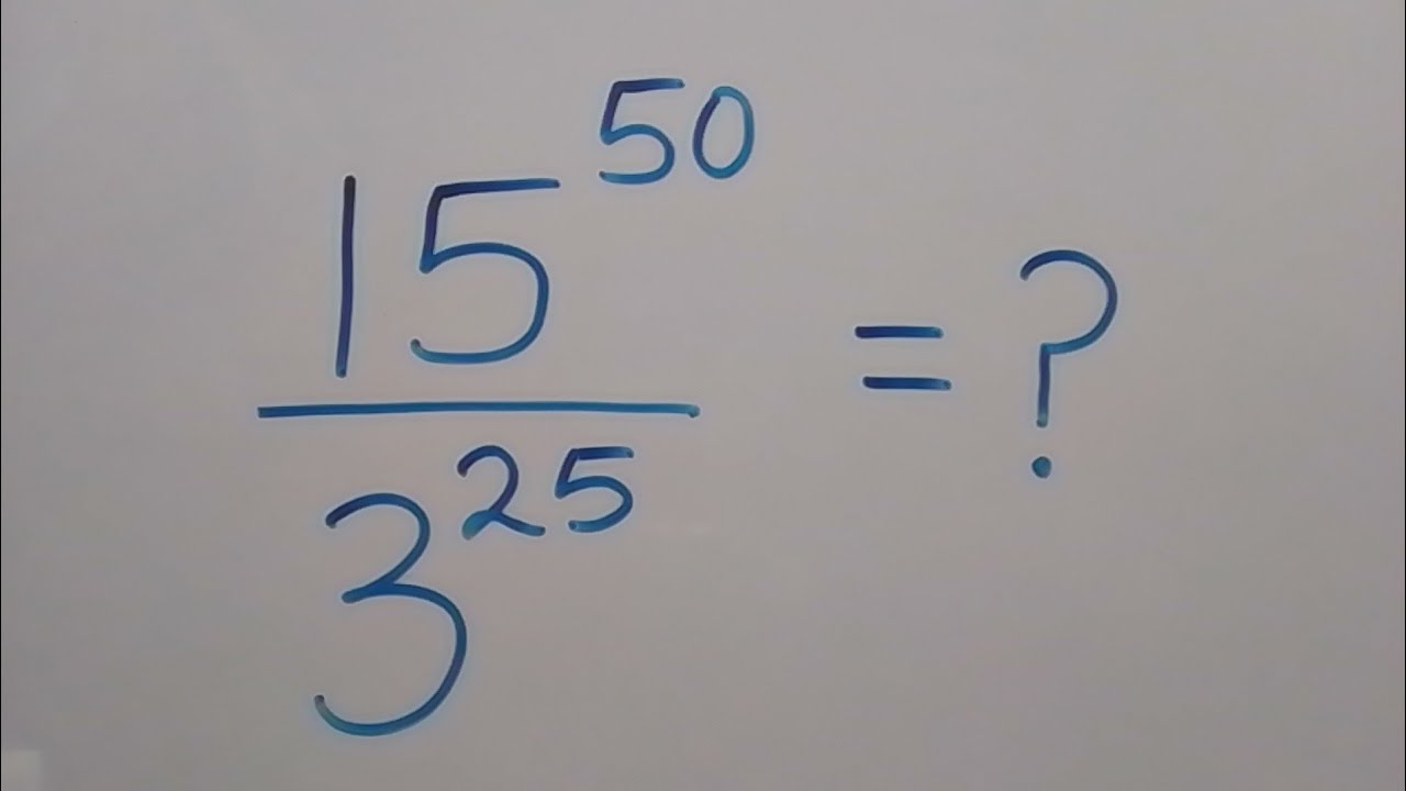 Nice Exponent Simplification Math Olympiad Youtube 1068
