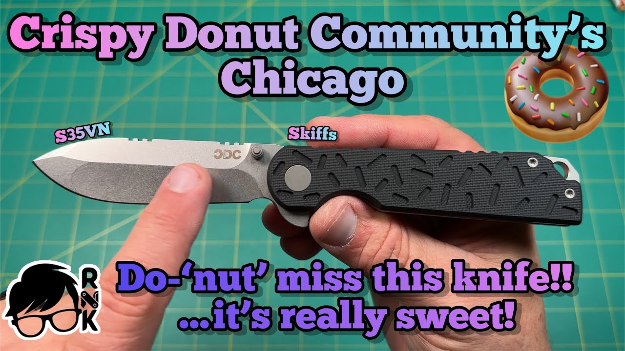 Unboxing the Preordered Crispy Donut Community Chicago knife & adding ...