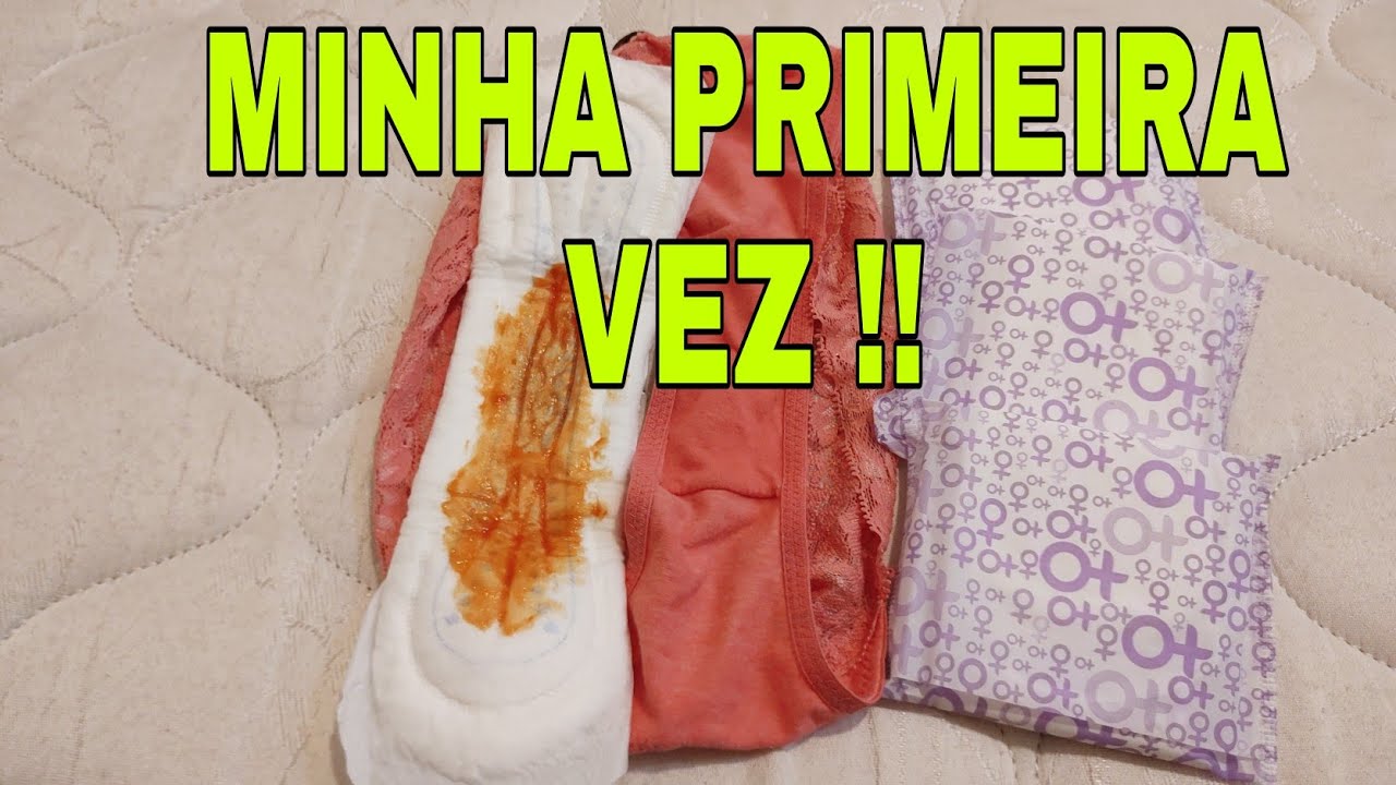 MENSTRUEI .. E AGORA? 💋COMO COLOCAR ABSORVENTE EXTERNO PASSO A PASSO ...