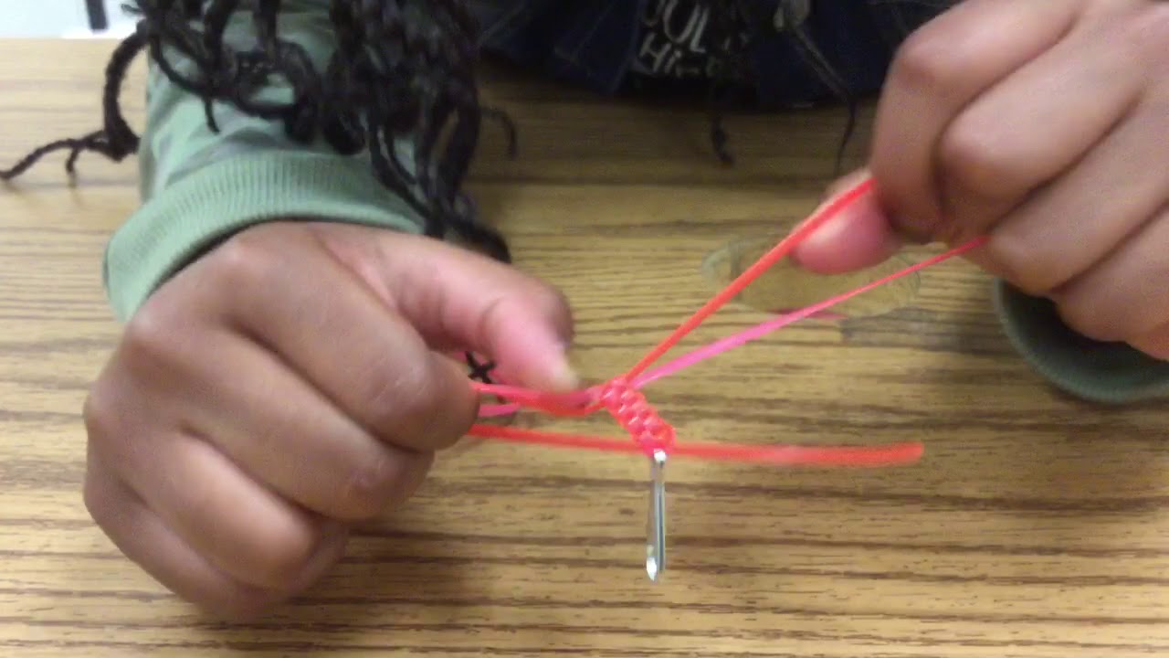 How to make a Box Stitch KeyChain Landyard - YouTube