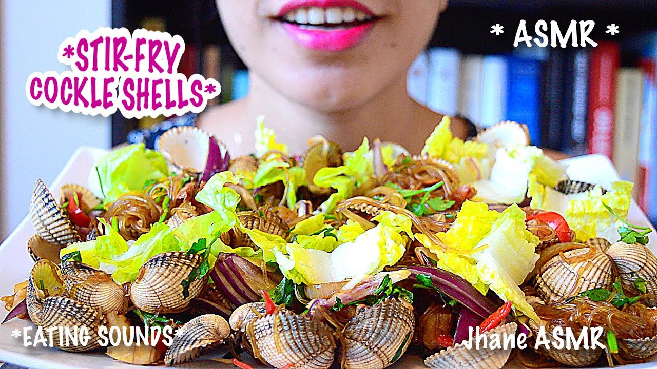 *STIR FRY COCKLE SHEELS WITH RICE VERMICELLI NOODLES* ASMR - YouTube