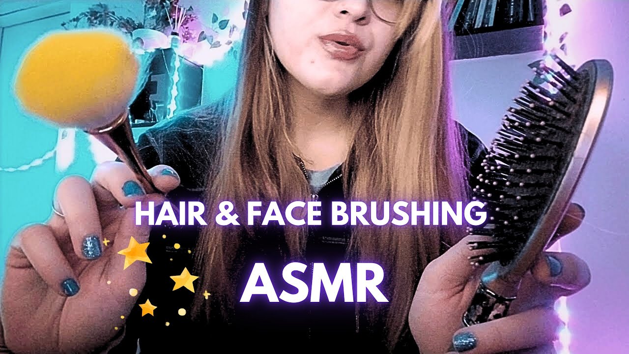 ASMR Brushing YOUR Hair & Face for Deep Relaxation - YouTube