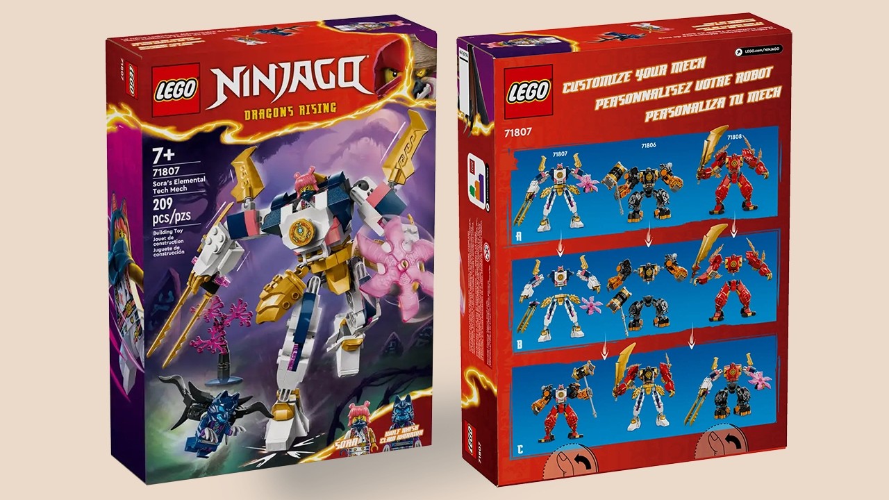 LEGO® Ninjago 71807 Sora’s Elemental Tech Mech – Part 1: Minifigures ...