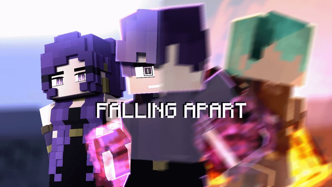 "Falling apart"// (WIP AND FINAL) Minecraft Story Music Video animation ...