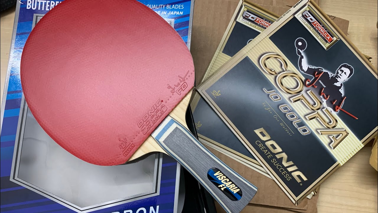 Tabletennis11.com unboxing video | Butterfly Viscaria w/ Coppa Gold by ...