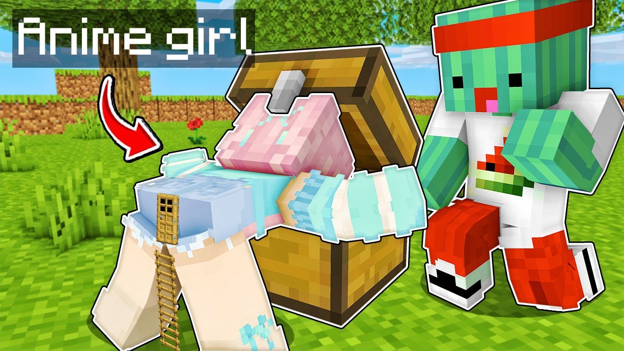 What's INSIDE the ANIME GIRL in Minecraft ?! - YouTube