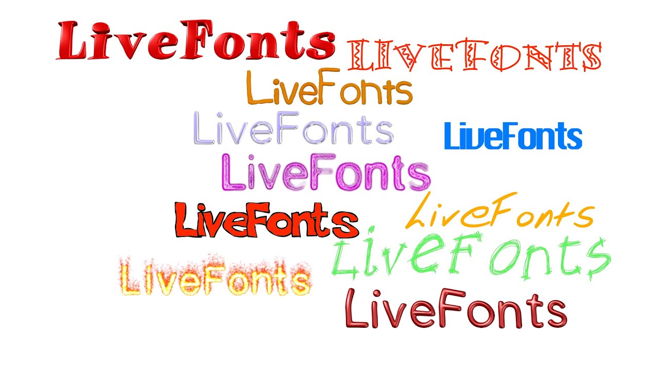 LiveFonts - YouTube