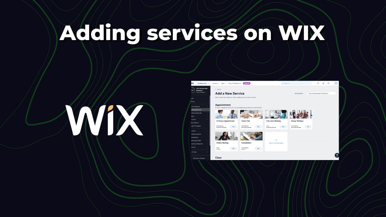 How to add services on WIX - YouTube