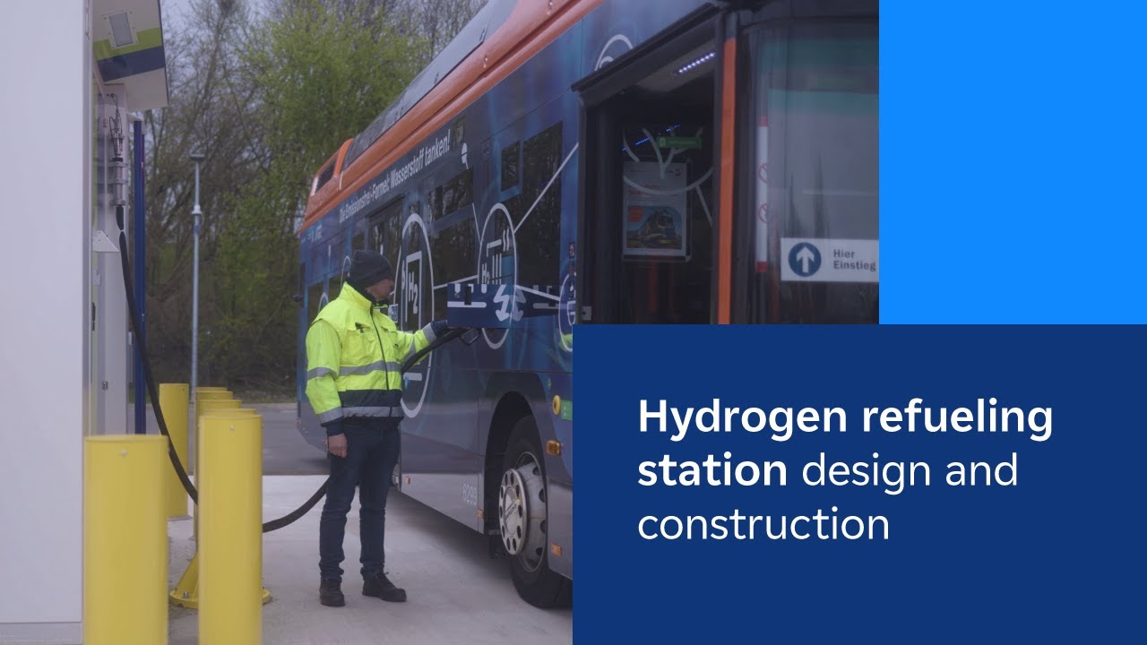Hydrogen refueling station design and construction - YouTube