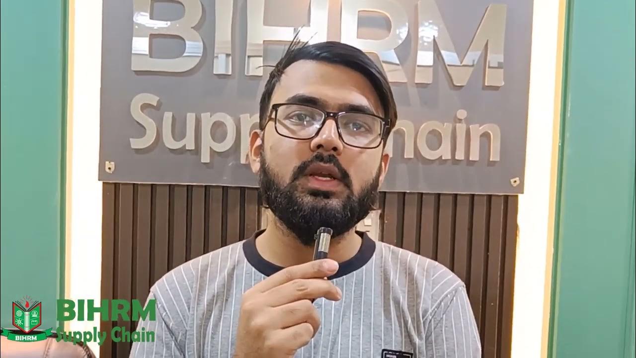 abu bakar siddik BIHRM Supply chain alumni testimonials - YouTube
