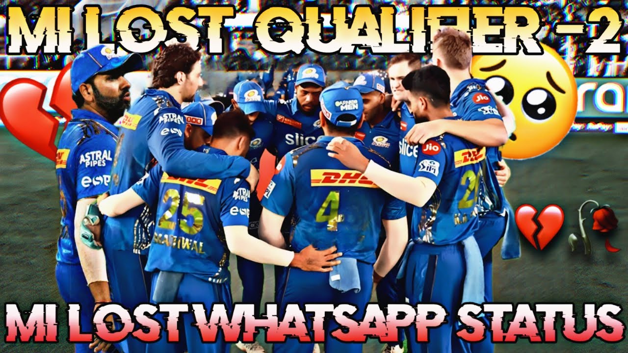 Mumbai Indians Lost Status💔🥺|| Mi Lost Qualifier -2 Vs Gt 😭💔|| Rohit ...