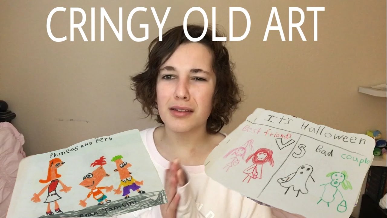 REACTING TO MY OLD CRINGY DRAWINGS AND BOOKS - YouTube