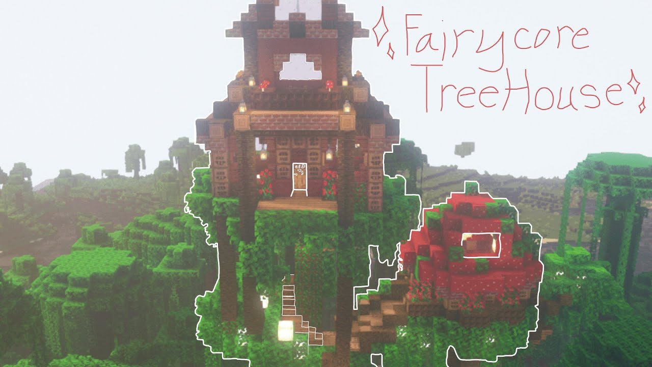 How to build a perfect fairycore tree house in Minecraft: step-by-step ...