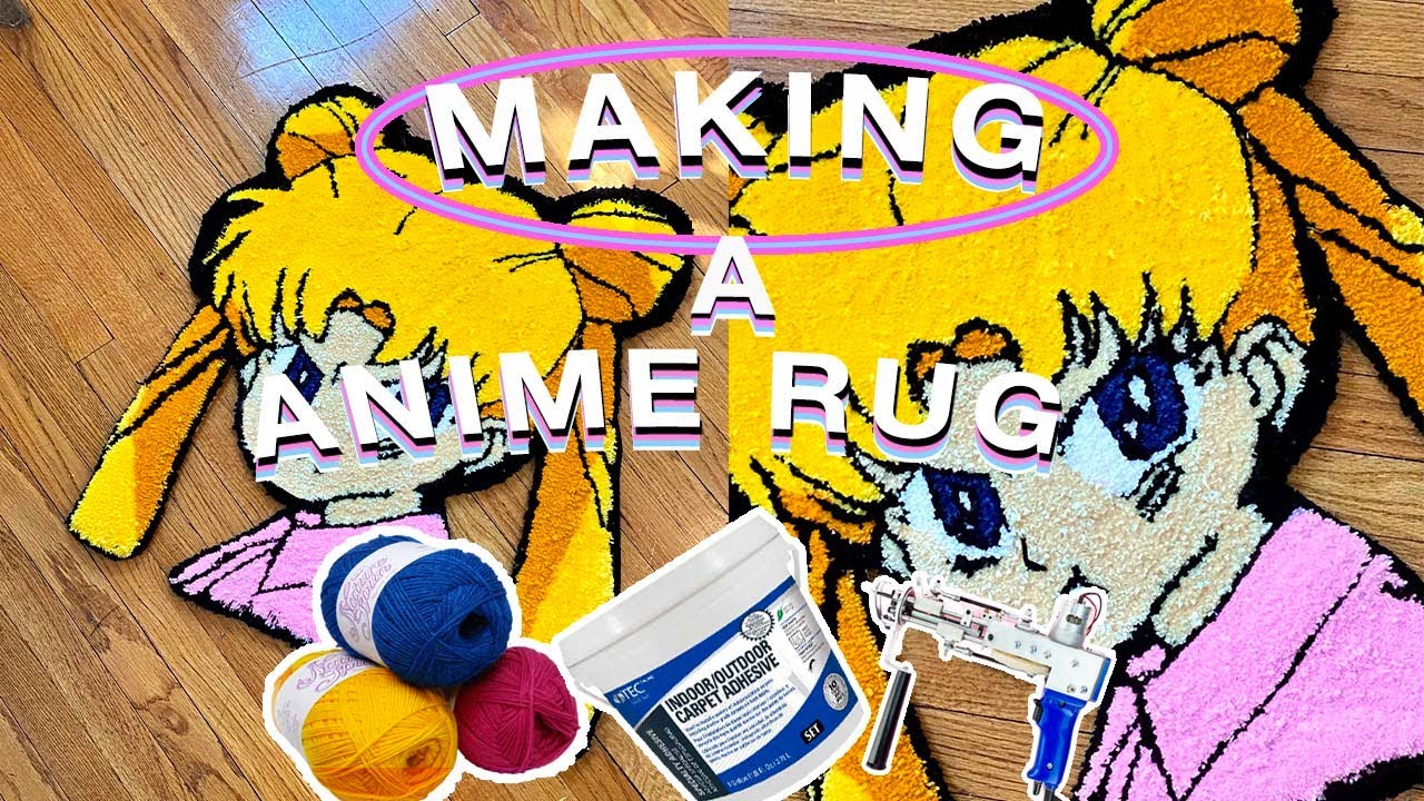 Making Custom Anime Rug (Time-lapse) - YouTube