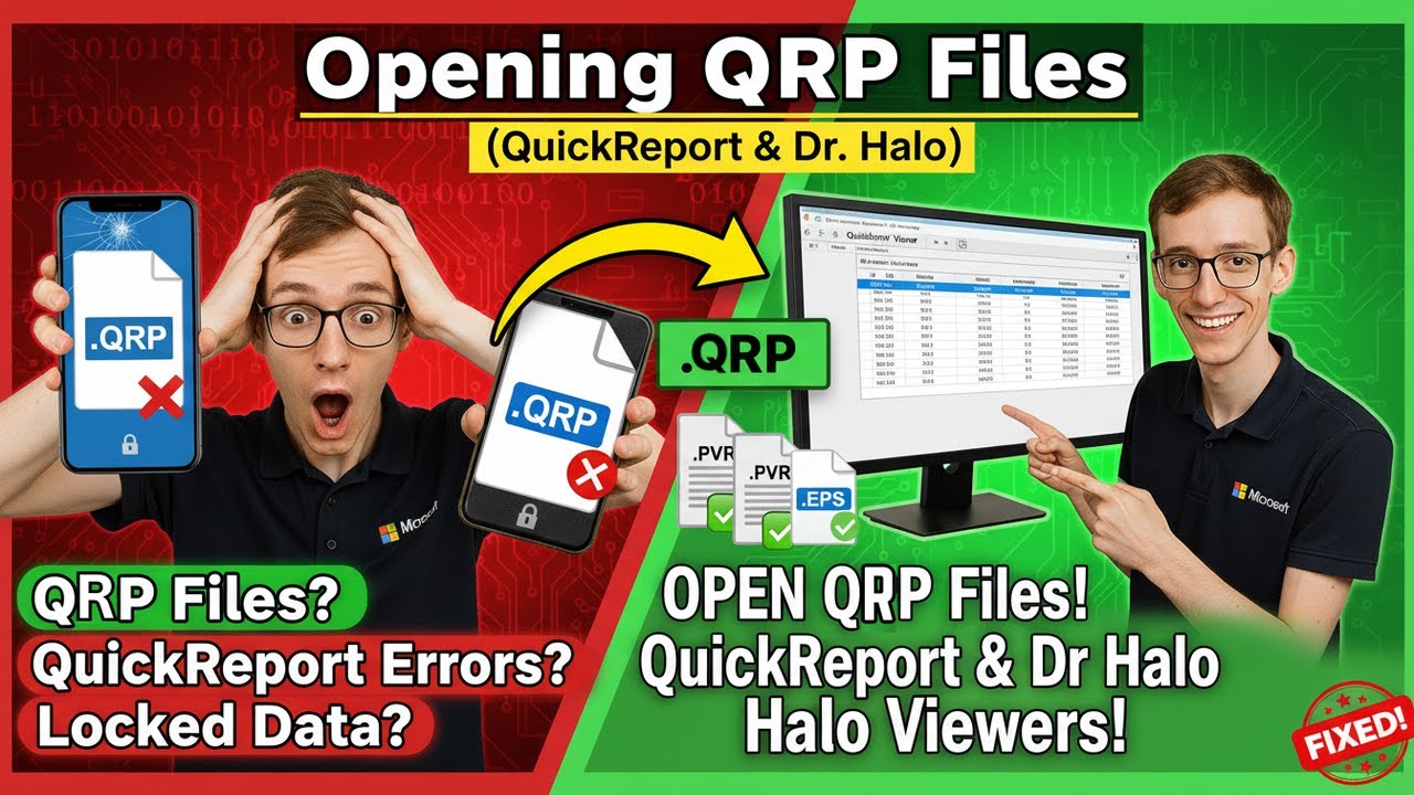 Opening QRP Files: QuickReport & Dr. Halo - YouTube
