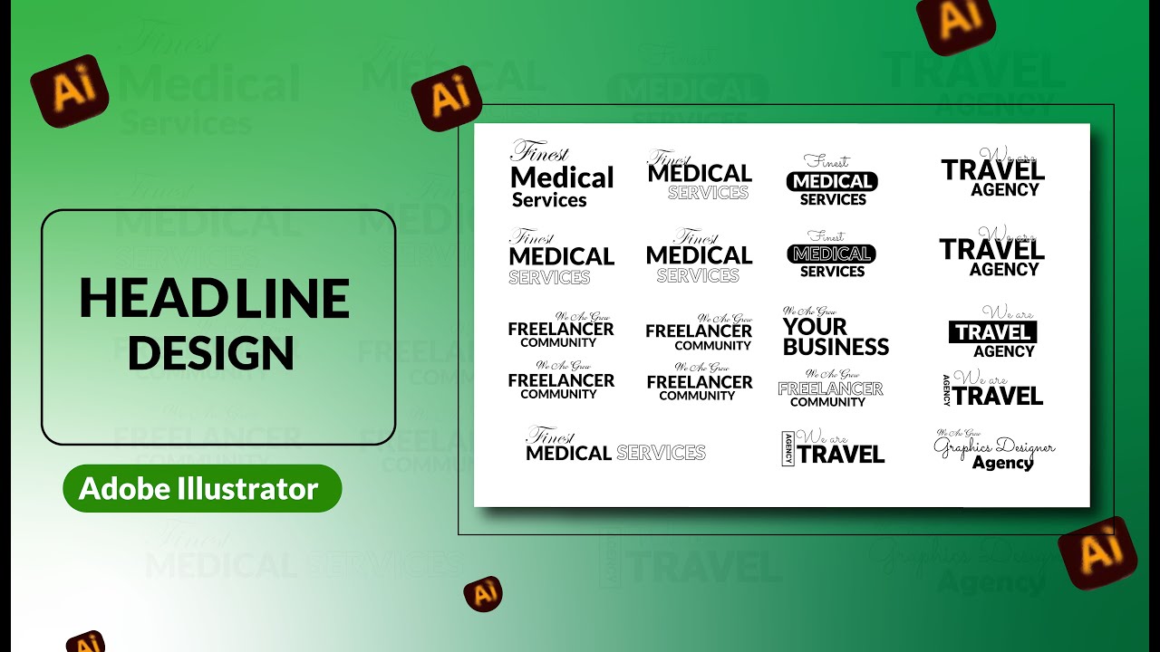 Headline design at adobe illustrator ,#typography #headlines # ...