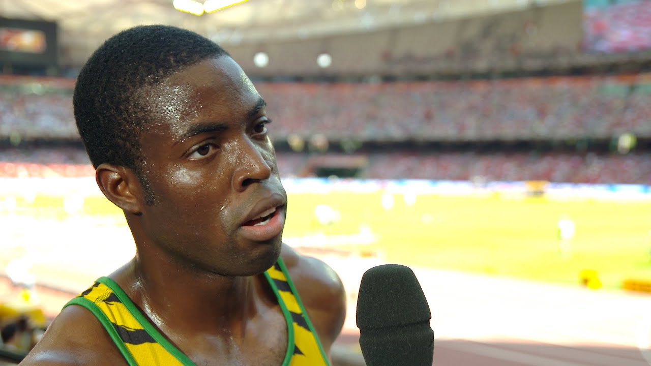 WCH 2015 Beijing - Andrew Riley JAM 110m Hurdles Heat 2 - YouTube