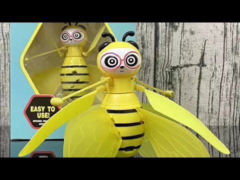 Mini Remote Control Bee Drone Hand Sensing Flying Bee Toys with Light ...
