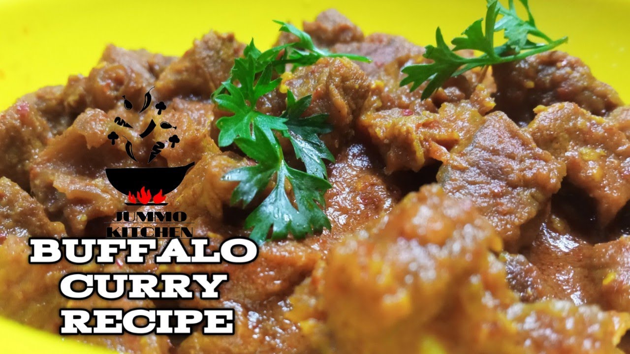 Spicy Buffalo Curry Recipe | Northeast Style Masala Buffalo recipe ...