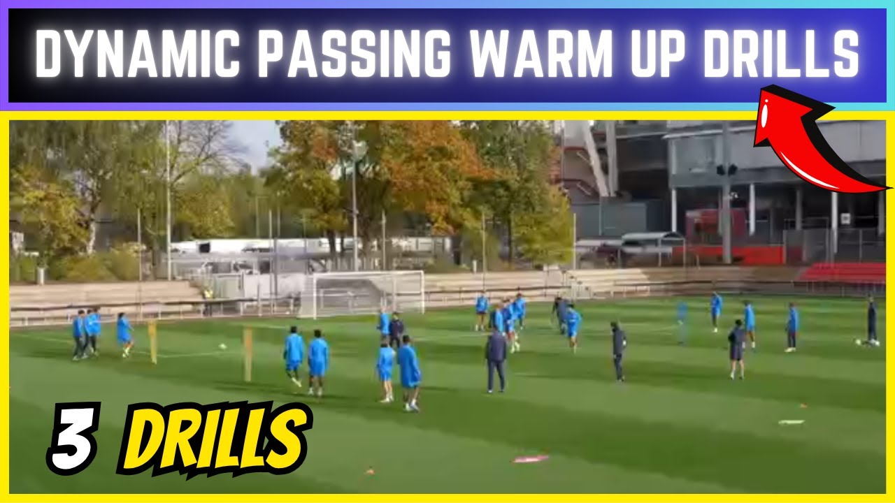 🔰 Dynamic Passing Warm Up Drills / 3 Variation / Bayer 04 Leverkusen ...