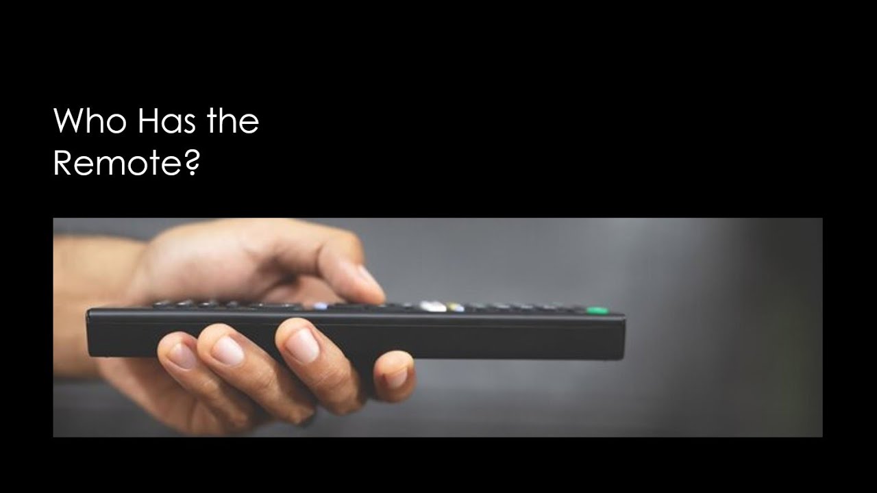 Who Has the Remote? - YouTube