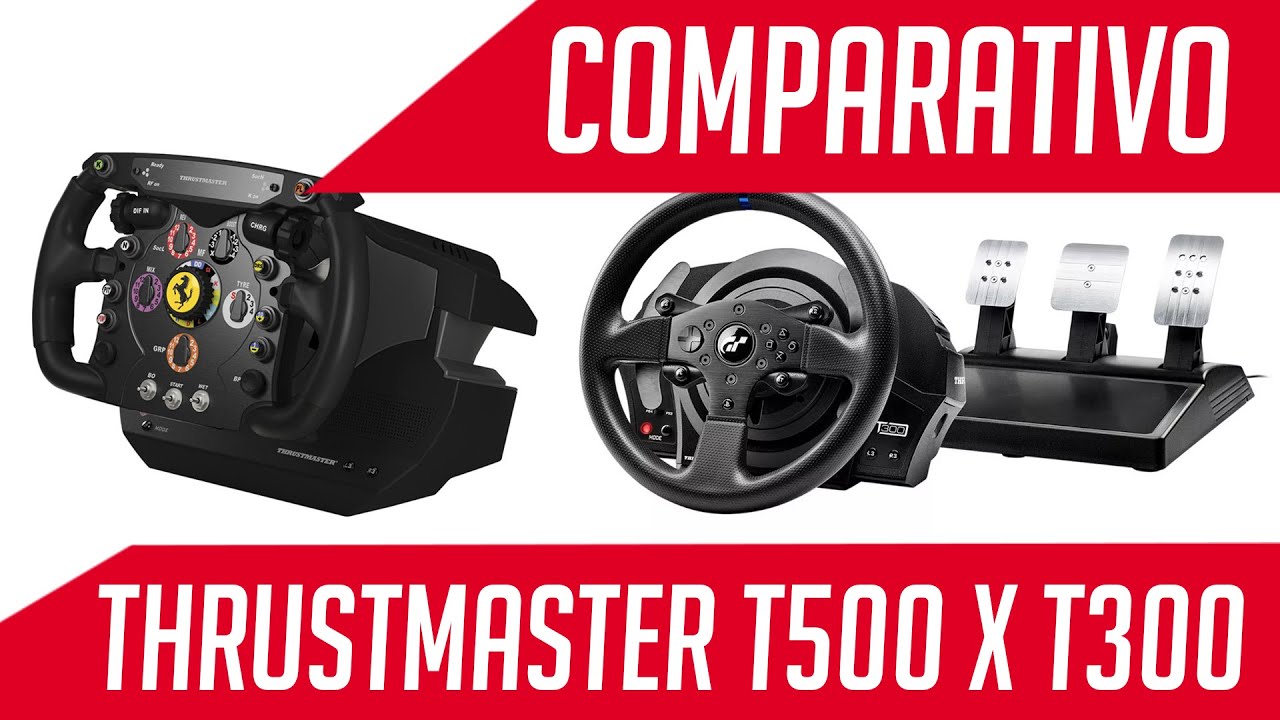 Comparativo Thrustmaster T500 x T300! Qual é Melhor? Análise Completa ...