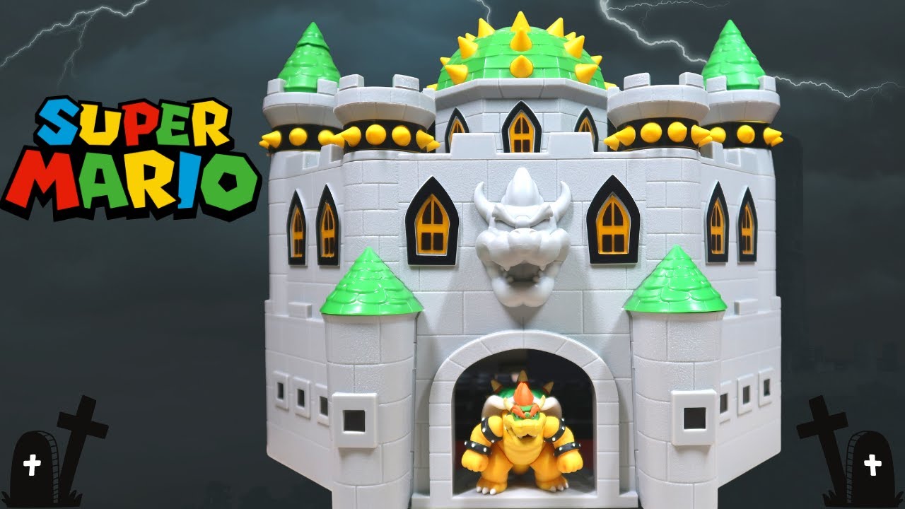 SUPER MARIO DELUXE BOWSER'S CASTLE PLAYSET review - YouTube