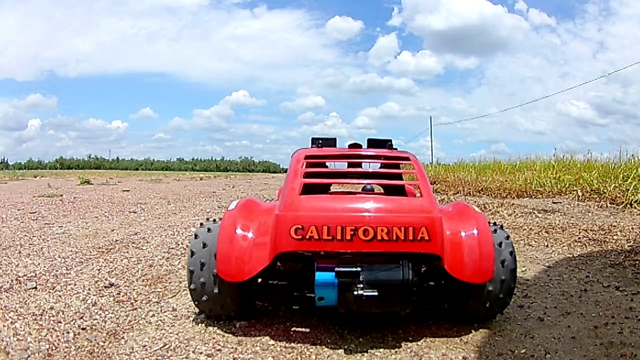 Tamiya Holiday buggy red version with 3K KV brushless motor - YouTube