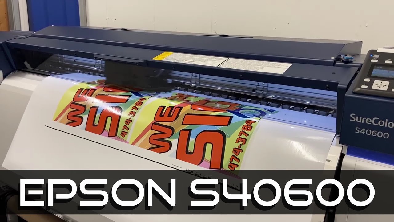 Epson S40600 and Summa T160 Cutter - YouTube