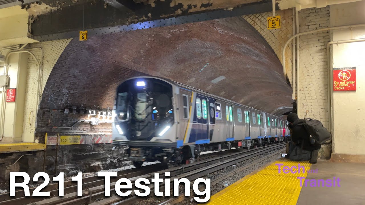 ⁴ᴷ⁶⁰ Brand New R211 Subway Cars Clearance Testing on the (B), (G ...