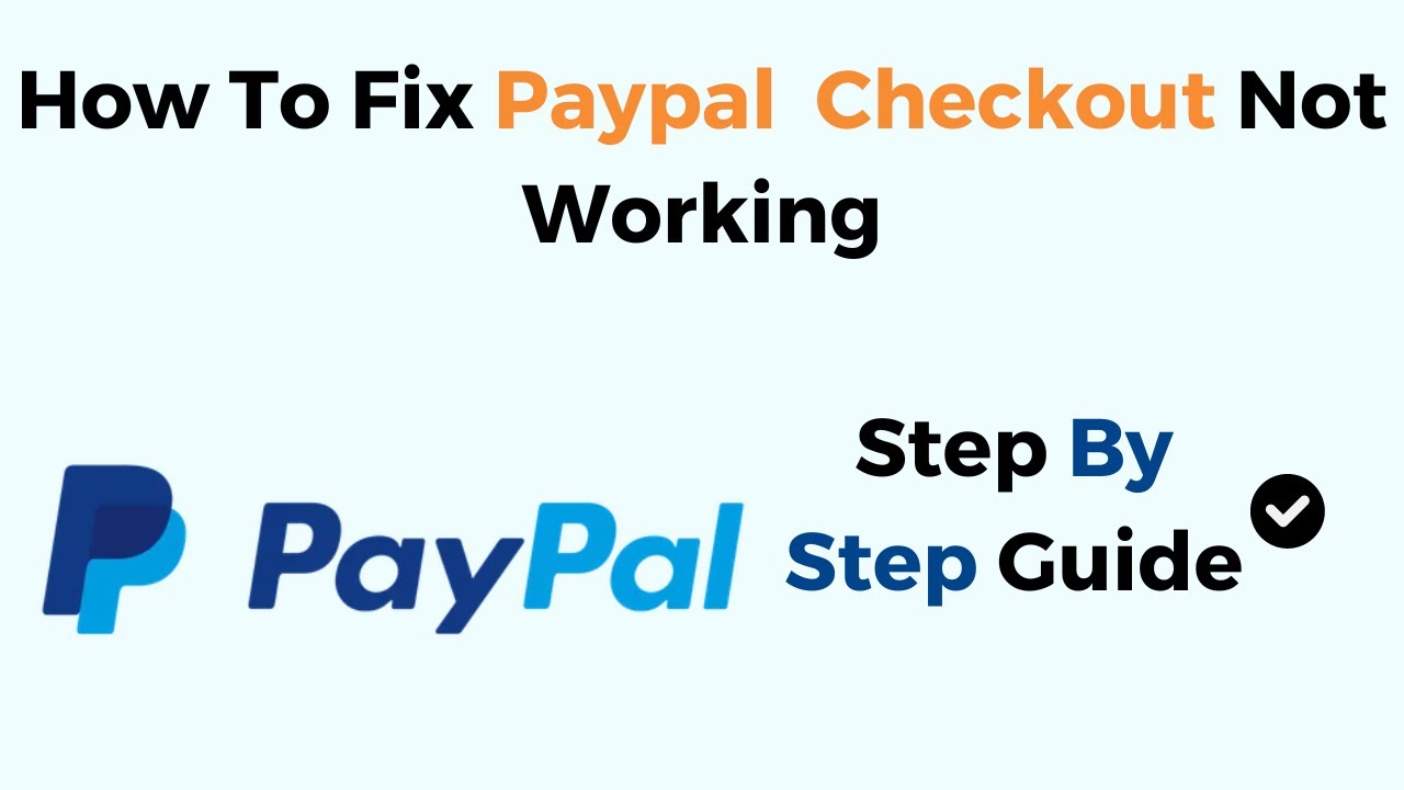 How To Fix Paypal Checkout Not Working - YouTube