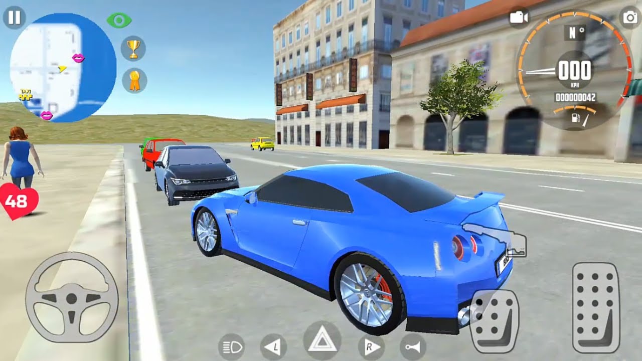 GTR Car Simulator Blue Car City Driving: Transport Girls - Android ...