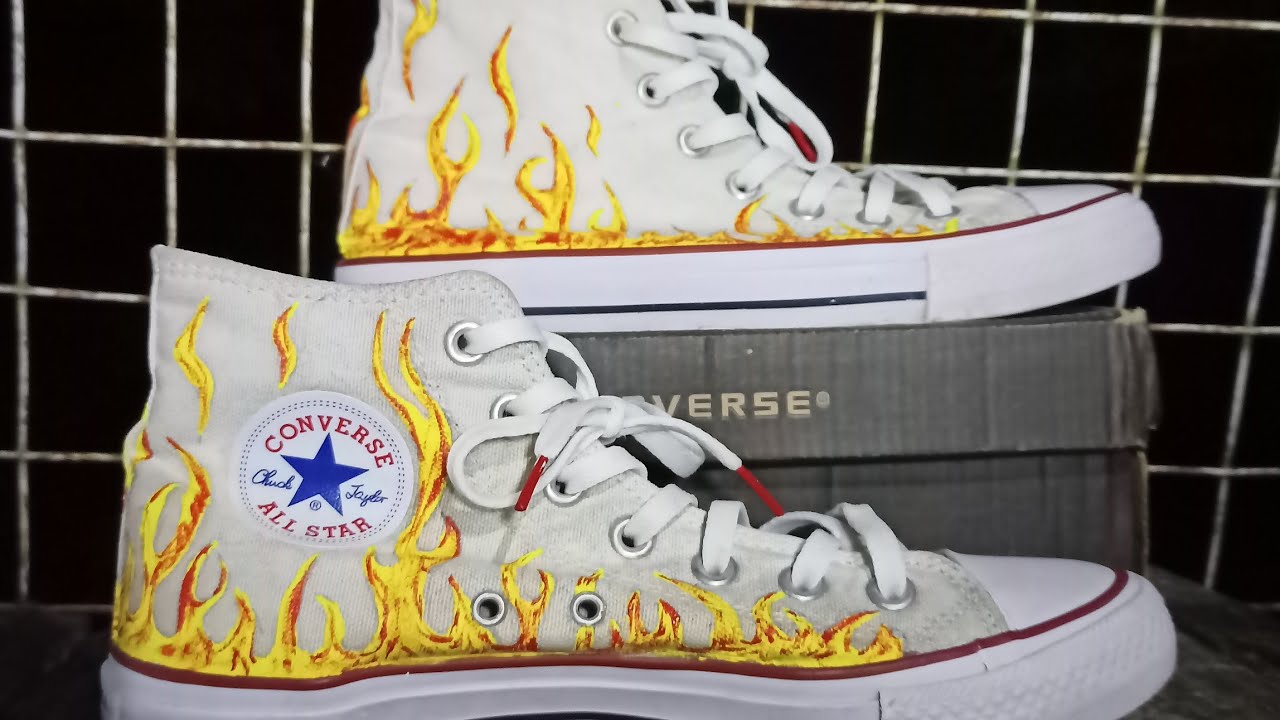flame custom converse 👟🔥//sureshjojo - YouTube