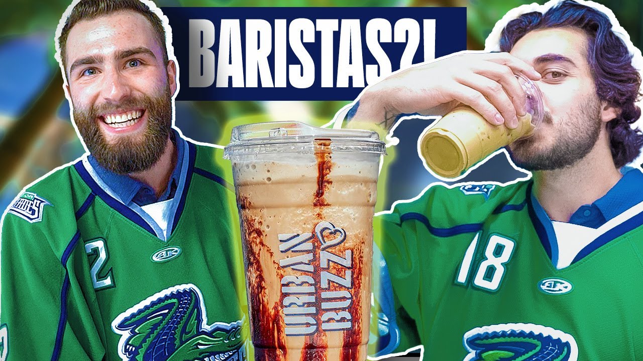 "JUST START PUNCHING STUFF!" | Everblades Work A Shift At Local Coffee ...