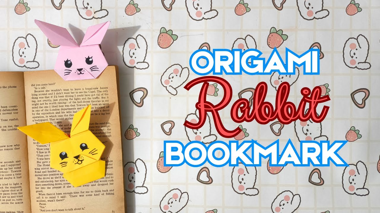 How to Make Origami Bunny Bookmark | Easy Paper Crafts - YouTube