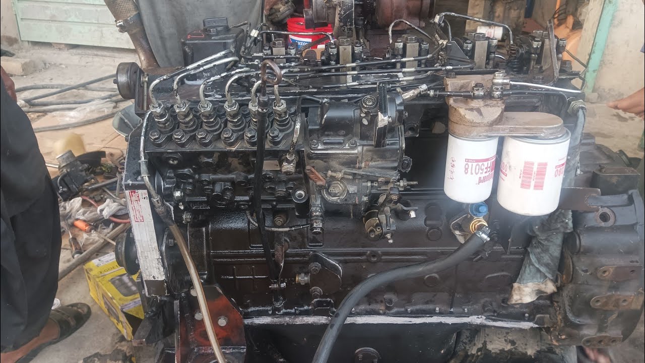 Diesel Engine Repair | Starting an Engine Outside of a Truck - YouTube