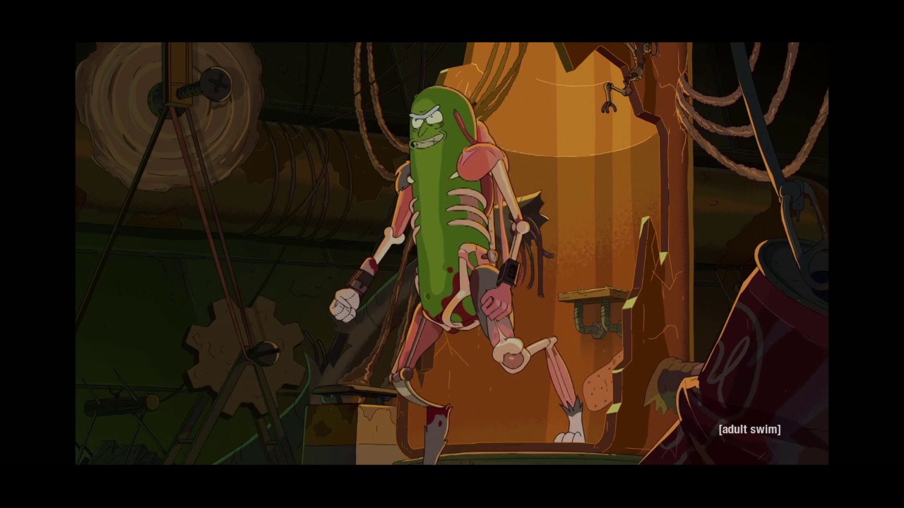 Rick And Morty - Pickle Rick Kicking Rat BUTT - YouTube