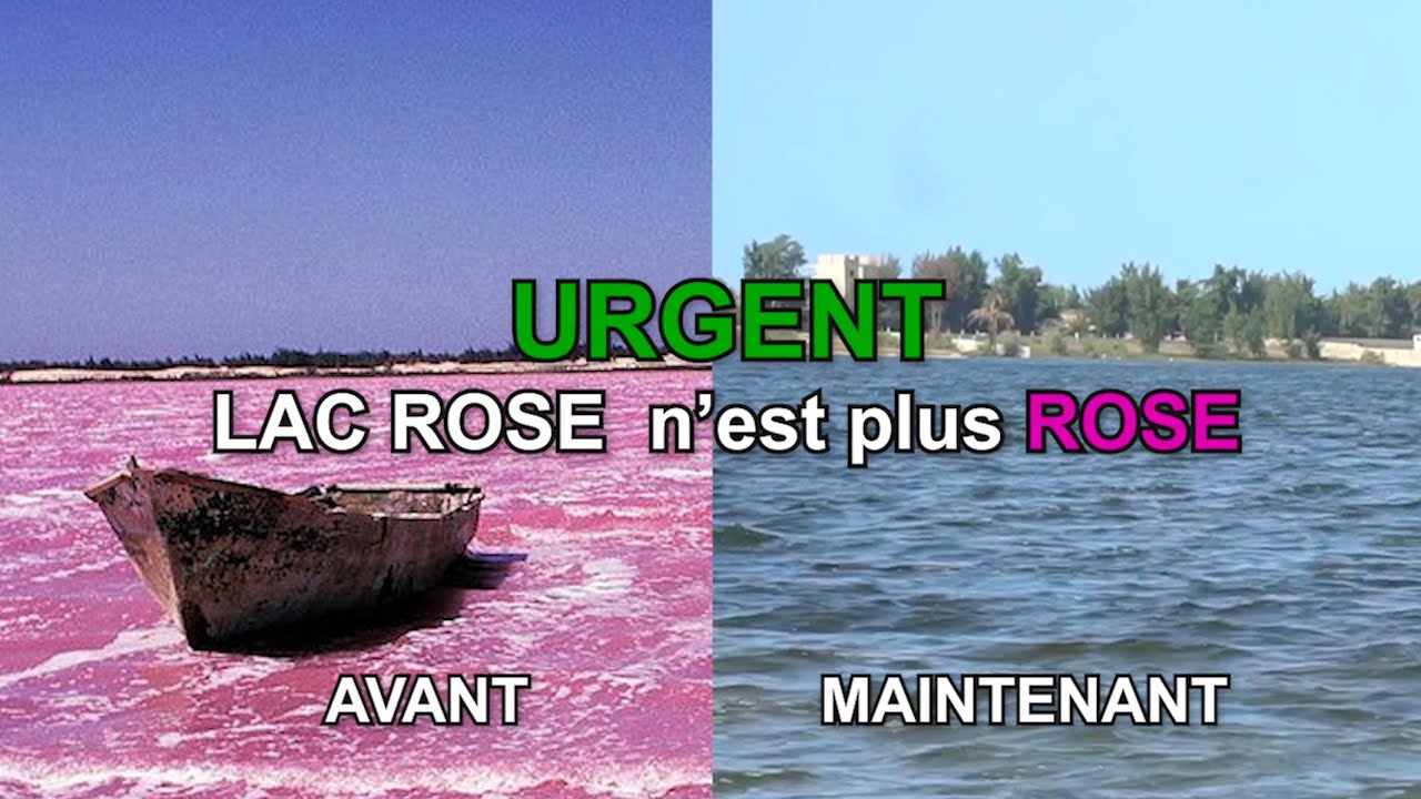 URGENT : Le Lac Rose n'est plus Rose - YouTube
