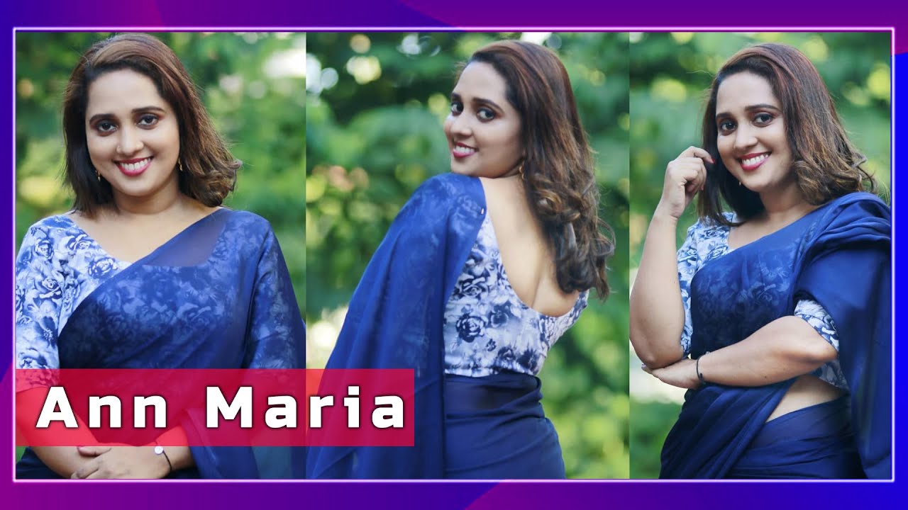 Ann Maria 📷 Cute And Beauty Photos | Hot Saree Stills | Serial Actress ...